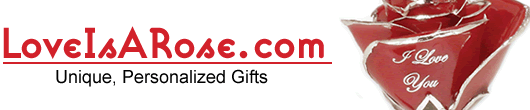 Personalized Gold Roses & Anniversary Gifts: Love Is A Rose