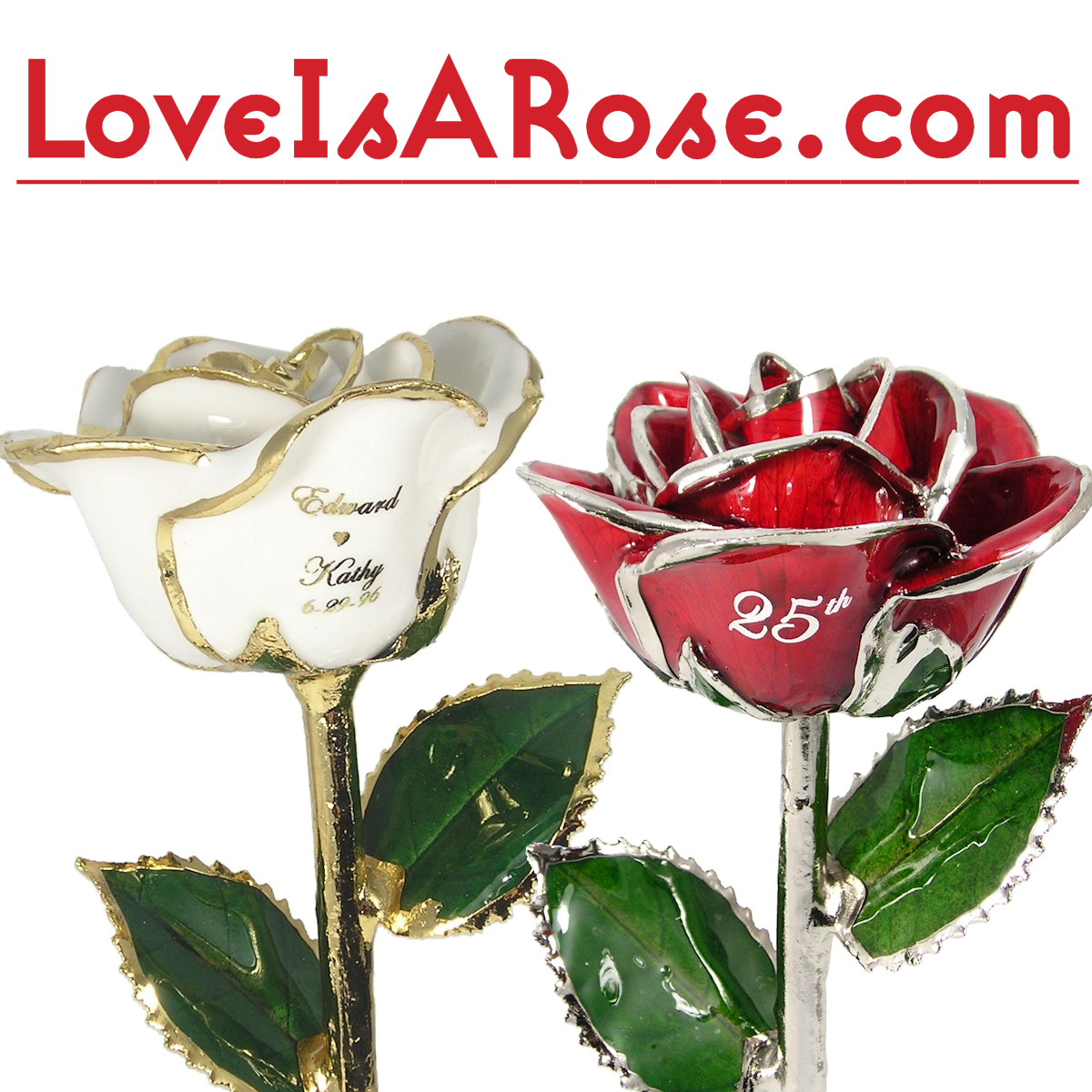 Personalized Roses for Anniversary Gifts: Love Is A Rose